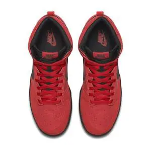 Nike Dunk High Sneakers - Red/black