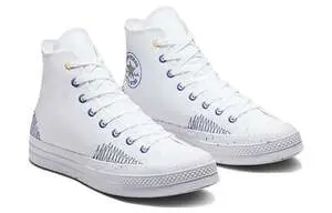 CONVERSE Chuck 70 Hi 'stitched' Sneakers - White/blue