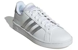 Adidas Grand Court Cloudfoam Lifestyle Sneakers - Cloud White/silver Metallic