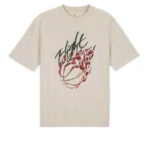 JORDAN X Travis Scott Flight Graphic T-shirt 'cream - Beige