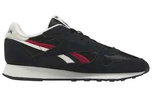 REEBOK Classic Leather Lace-up Sneakers - Core Black/chalk/flash Red