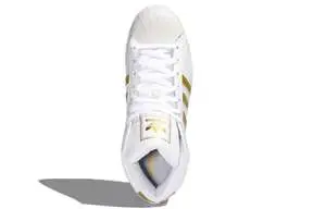 Adidas Originals Pro Model High Top Sneakers - White/gold