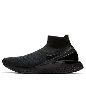 Nike Rise React Flyknit High Top Sneakers - Black