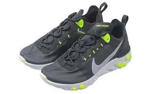 Nike React Element 55 Sneakers - Black/wolf Grey/volt