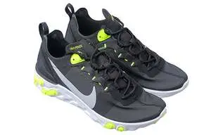 Nike React Element 55 Sneakers - Black/wolf Grey/volt