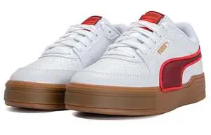 PUMA Ca Pro Embroidered Sneakers - White/red/brown
