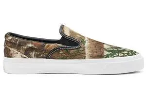 CONVERSE Realtree Camo X One Star Cc Pro Slip Cons Low Top Sneakers - Black