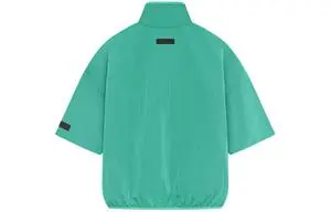 Fear Of God Ss24 Crinkle Nylon Half Zip Short Sleeve Shirt