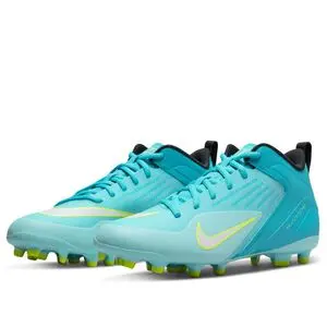 Nike Alpha Huarache 8 Varsity Athletic Cleats - Blue/yellow
