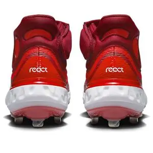 Nike Alpha Huarache Elite 4 Mid Baseball Cleats - Red