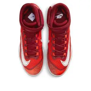 Nike Alpha Huarache Elite 4 Mid Baseball Cleats - Red