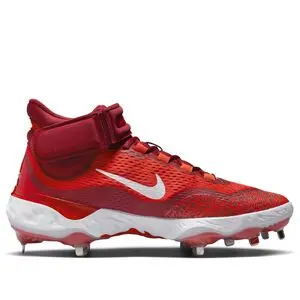 Nike Alpha Huarache Elite 4 Mid Baseball Cleats - Red