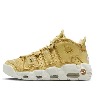 Nike More Uptempo 'buff Gold' Sneakers - Buff Gold/bronzine/sail