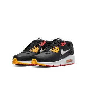 Nike Max 90 Leather Low Top Sneakers - Black/white/yellow
