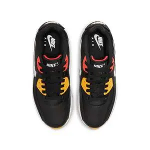 Nike Max 90 Leather Low Top Sneakers - Black/white/yellow