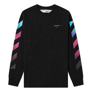 Off-White Gradient Arrows Sketch Long Sleeve Sweater - Black