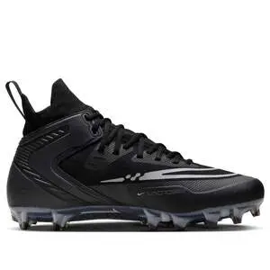Nike Alpha Huarache Elite High Top Cleats - Black