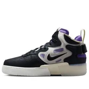Nike Force 1 Mid React Sneakers - Off Noir/action Grape/sail