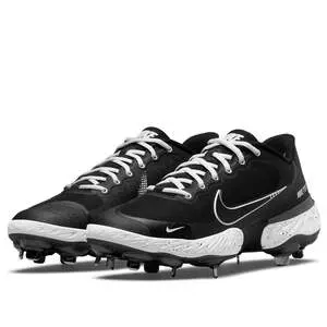 Nike Alpha Huarache Elite 3 Low Baseball Cleats - Black/white