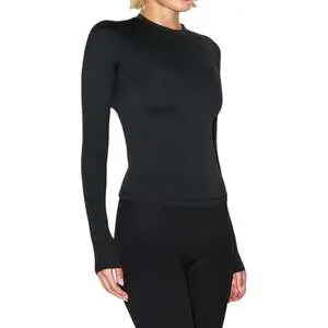 Nike X Skims Long Sleeve Crew Neck T-shirt - Obsidian