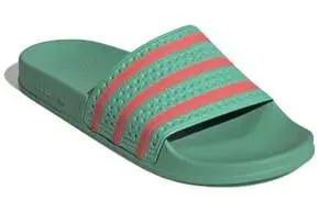 Adidas Adilette Slide - Green/orange