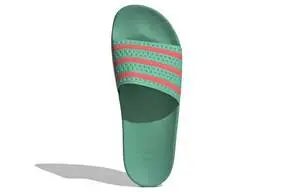 Adidas Adilette Slide - Green/orange