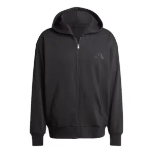Adidas All Szn Fleece Full-length Zipper Hoodie - Black