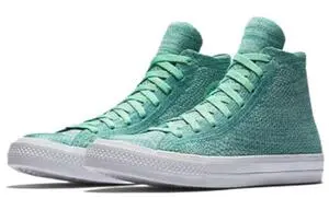 CONVERSE Chuck Taylor All Star X Nike Flyknit High Top Sneakers - Green/blue
