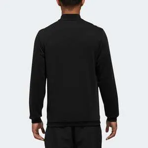 Adidas 3-stripes Knit Stand Collar Track Jacket - Black