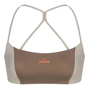 Nike X Skims Shine Micro-scoop Bra 'truffle Stone - Truffle/stone