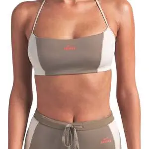 Nike X Skims Shine Micro-scoop Bra 'truffle Stone - Truffle/stone