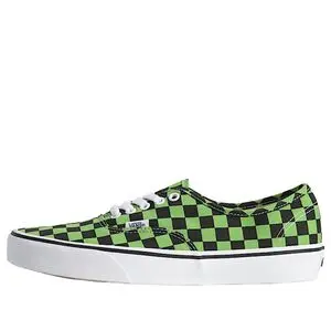 VANS Vans Authentic Checkerboard Lace Up Sneakers Green/black
