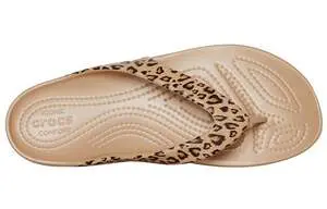 CROCS Kadee Ii Leopard Print Flip Flops