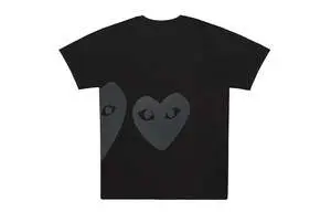 Play Comme Des Garcon Three Hearts T-shirt