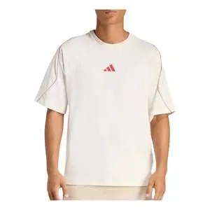 Adidas Stadium T-shirt Asia Sizing 'off White Pure Ruby - Off White/pure Ruby
