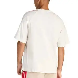 Adidas Stadium T-shirt Asia Sizing 'off White Pure Ruby