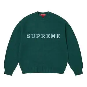 Supreme Contrast Logo Sweater - Pine