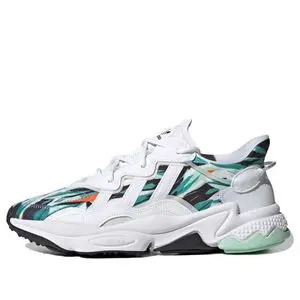 Adidas Adidas Ozweego "Geometric Jungle Leaf Print" Sneakers White/green/red