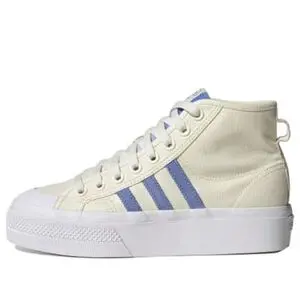 Adidas Nizza Platform Mid Sneakers - Off White/blue Fusion/cloud White