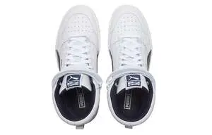 PUMA Sky Lx Mid High Top Sneakers - White/blue