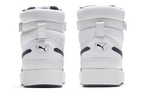 PUMA Sky Lx Mid High Top Sneakers - White/blue