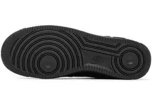 Nike Force 1 Low '07 Leather Emblem Sneakers - Black