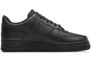 Nike Force 1 Low '07 Leather Emblem Sneakers - Black