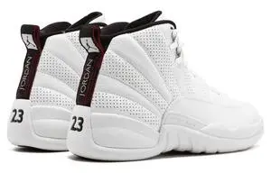 JORDAN 12 Retro High Top Sneakers - White/red/black