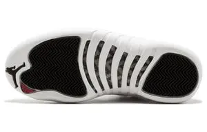 JORDAN 12 Retro High Top Sneakers - White/red/black