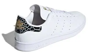Adidas Stan Smith Sneakers With Snakeskin Detailing - White