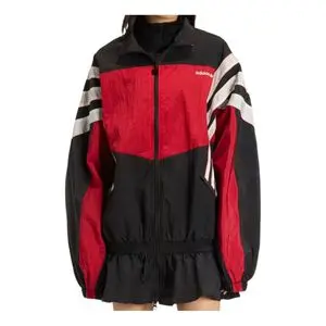 Adidas Woven Track Top - Black/red