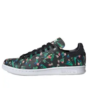 Adidas Stan Smith Floral Print Sneakers - Core Black/footwear White