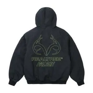 PALACE Ss26 Realtree Reversible Zip Up Hooded Jacket - Black