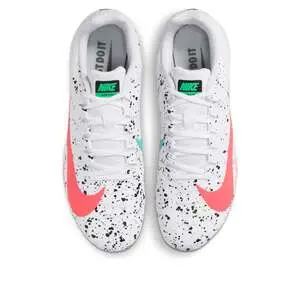 Nike Zoom Rival S 9 Athletic Spikes - White/pink
